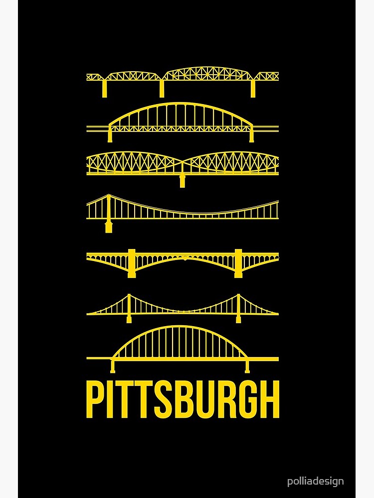 "Pittsburgh Bridges" Art Board Print for Sale by polliadesign | Redbubble