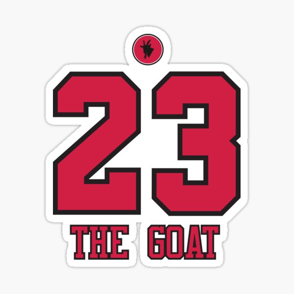 "Michael Jordan, The Goat Collection" Sticker by nhoyosva1 | Redbubble
