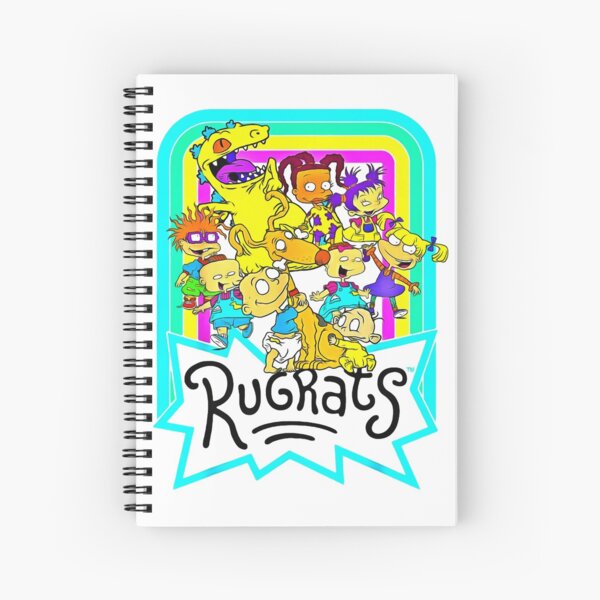 "Nickelodeon Rugrats Neon Rainbow Reptar And Friends" Spiral Notebook ...