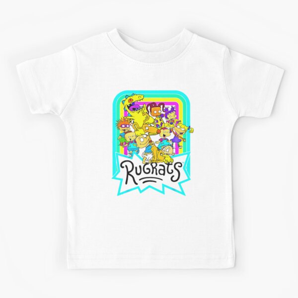 "Nickelodeon Rugrats Neon Rainbow Reptar And Friends" Kids T-Shirt for ...