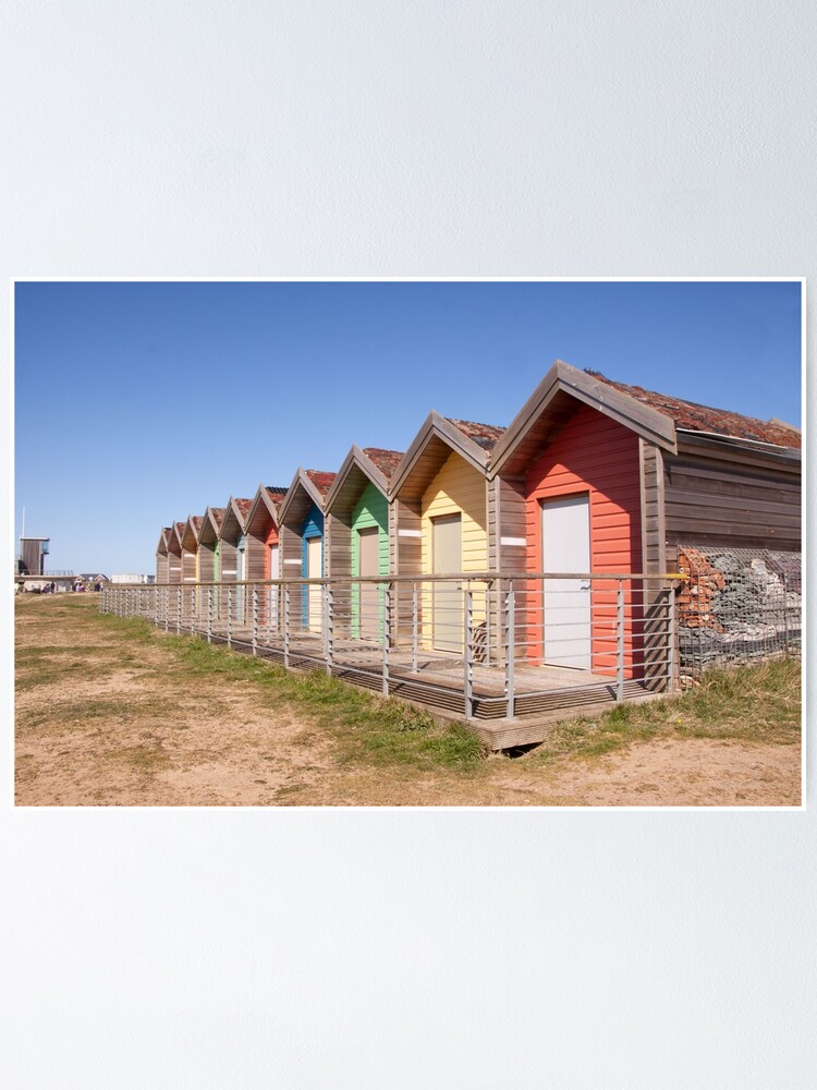 "Blyth beach huts " Poster by elane123 | Redbubble