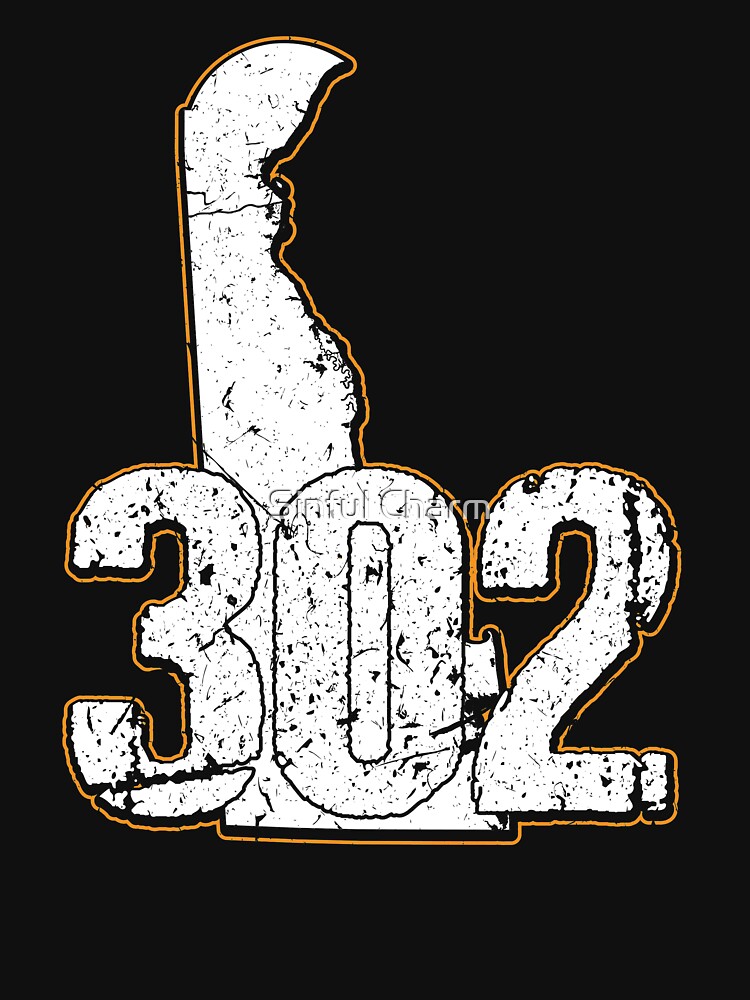 "Delaware Pride State Silhouette Area Code 302" Lightweight Sweatshirt ...