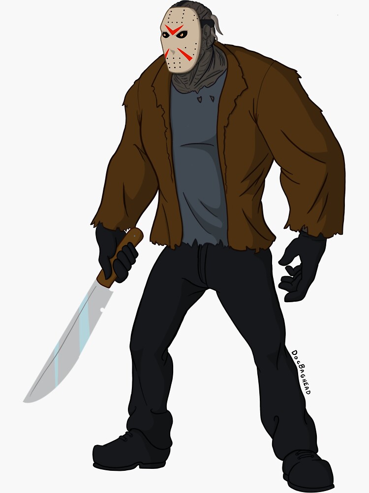 Pegatina «Asesino de dibujos animados 7» de DocBaghead | Redbubble