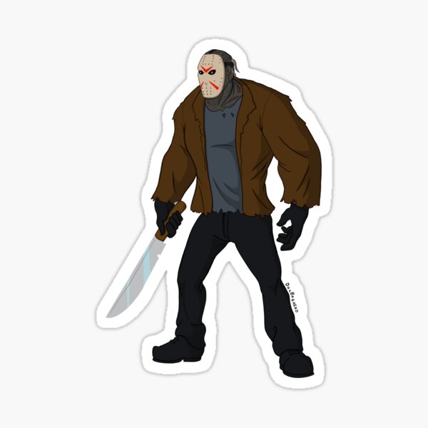 Pegatina «Asesino de dibujos animados 7» de DocBaghead | Redbubble