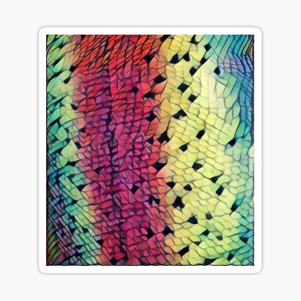"Rainbow Trout Fish Skin pattern Photo by Sandy Closs Colorado" Sticker ...