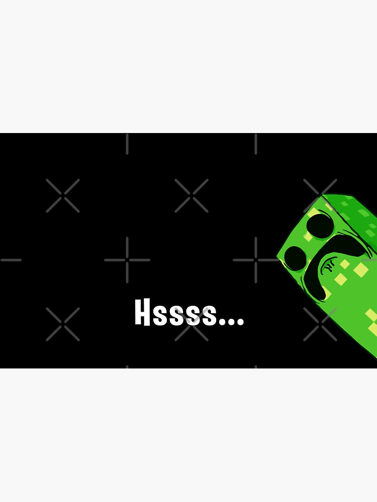 "Funny Minecraft Creeper Hiding Art" Sticker by Desire-inspire | Redbubble