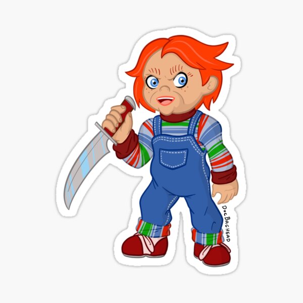 Pegatina «Asesino de dibujos animados 6» de DocBaghead | Redbubble