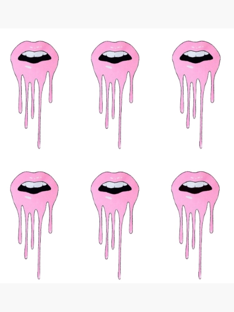 "Melting Lips" Art Print by Rafiuxx | Redbubble