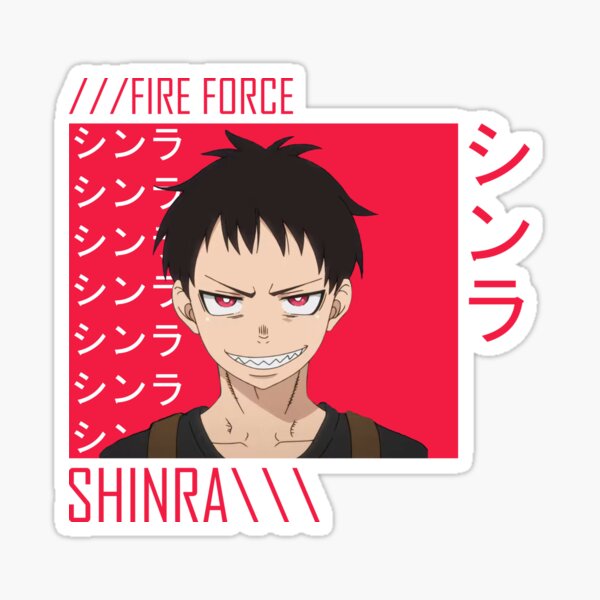 "SHINRA Anime Aesthetic // Fire Force" Sticker for Sale by DoomDude ...