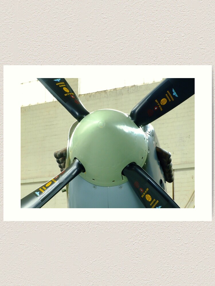"Spitfire Mk IX MH434 - Prop and Spinner" Art Print by Arrowman | Redbubble