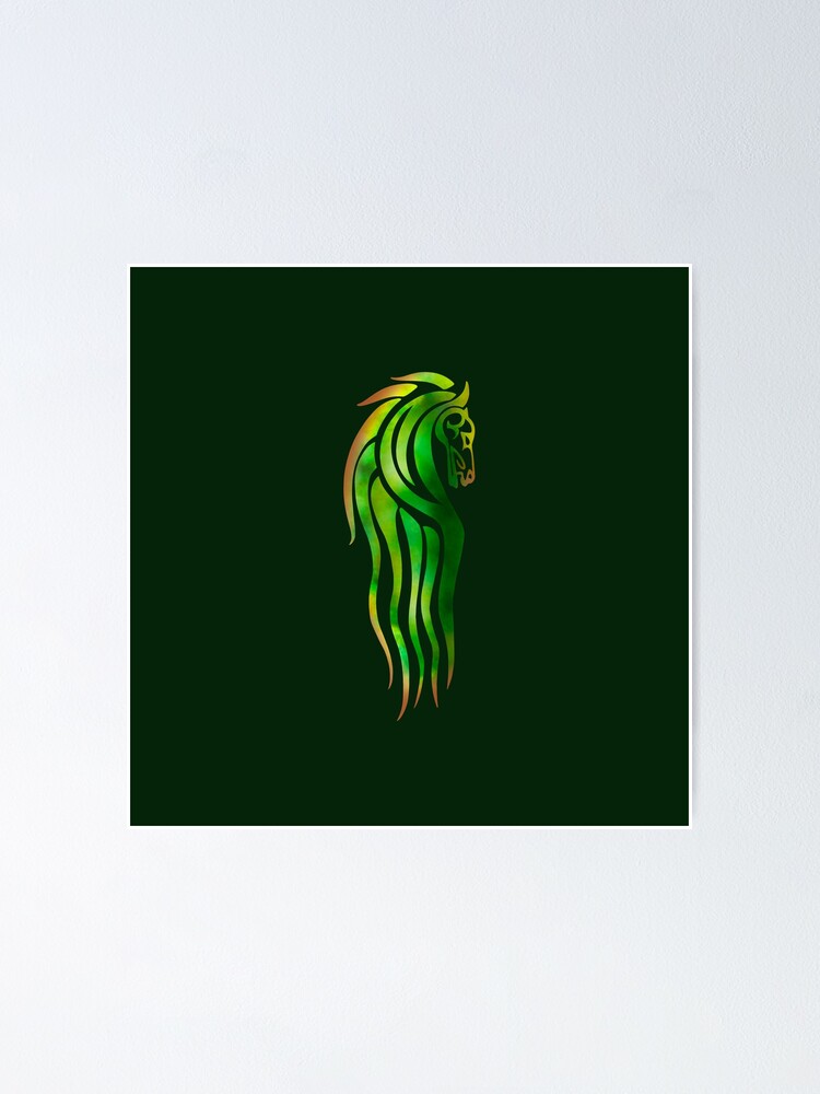 "Horse of Rohan" Poster by PopBoxx | Redbubble