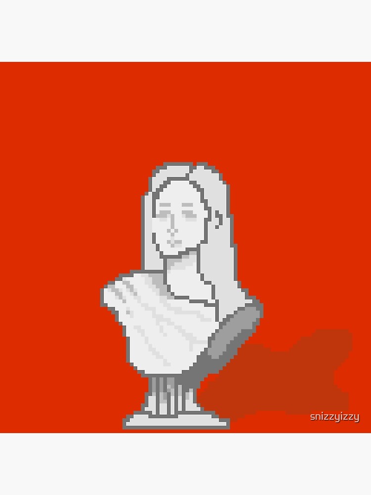 "Pixel Greek Statue Bust" Poster for Sale by snizzyizzy | Redbubble
