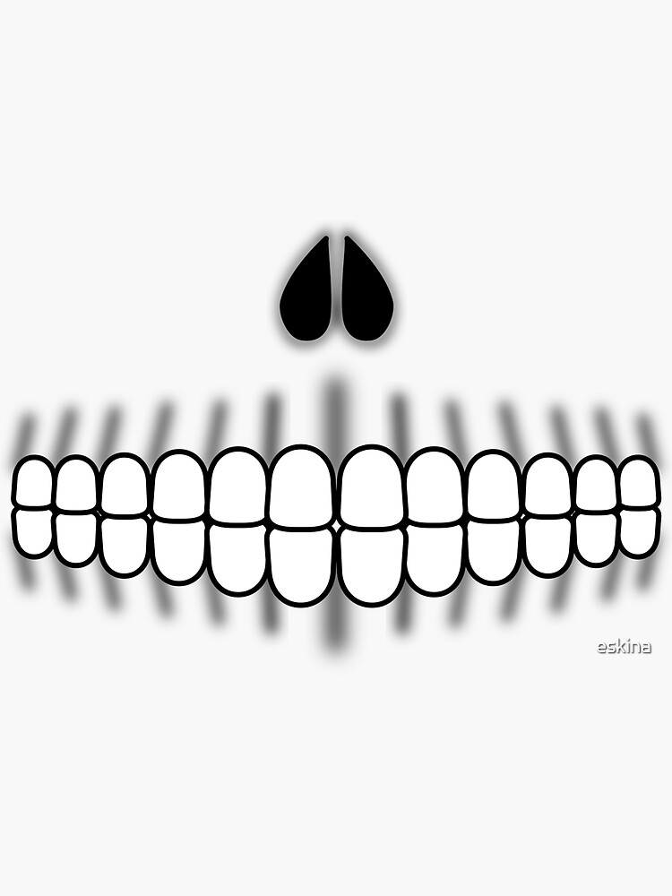 "Skeleton face" Sticker by eskina | Redbubble