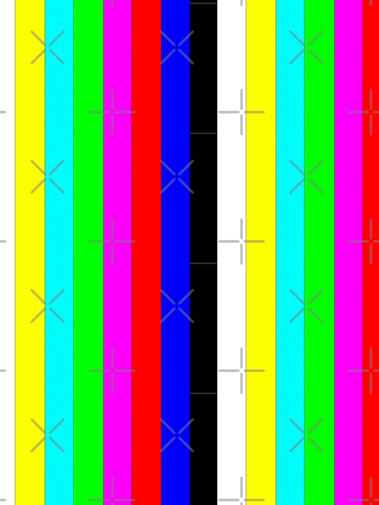"SMPTE Standard Definition Television Color Bars Slim Fit Mask" Graphic ...