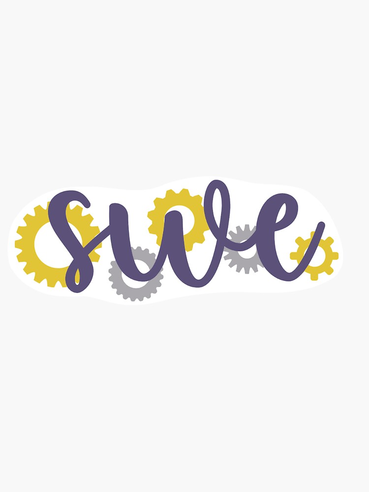 "Cursive SWE" Sticker for Sale by UF-SWE | Redbubble