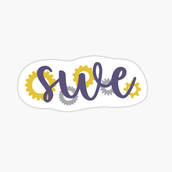 "Cursive SWE" Sticker for Sale by UF-SWE | Redbubble