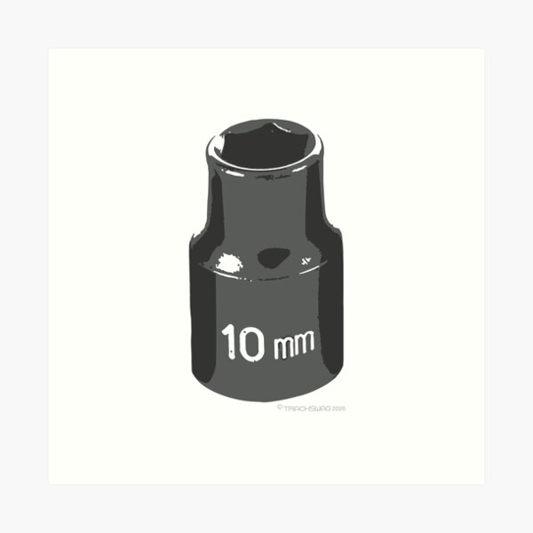 "FOUND IT! 10mm socket (dark)" Art Print for Sale by TrackSwag | Redbubble