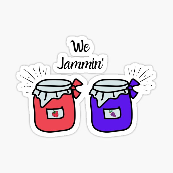 "We Jammin' " Sticker for Sale by HelloToya | Redbubble