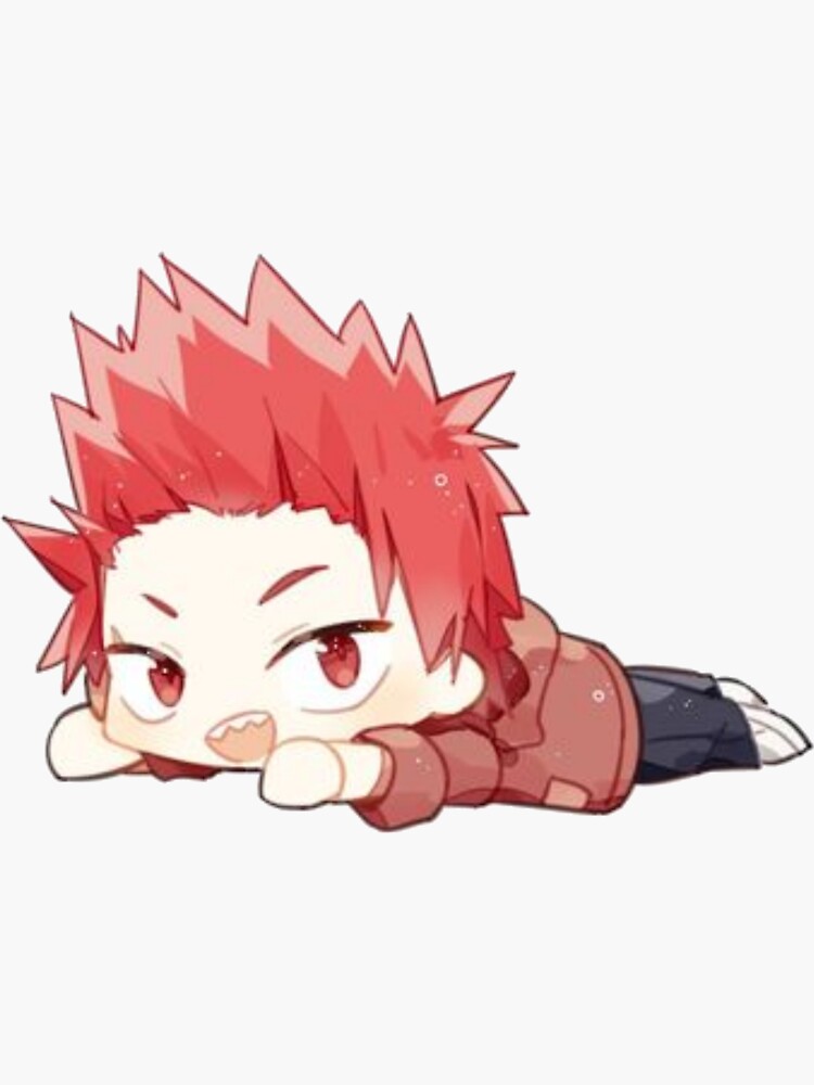"Cute Kirishima Eijirou Chibi - BNHA" Sticker for Sale by eidlike ...