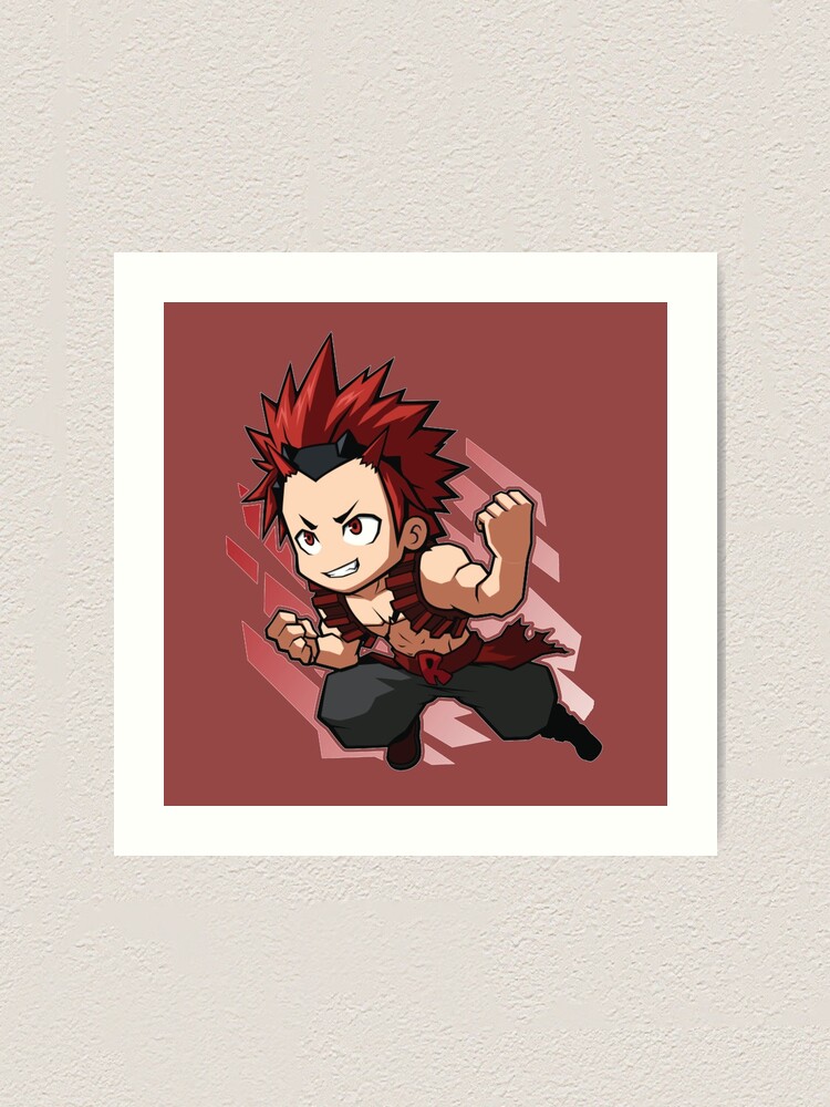 "Kirishima Eijirou ( Red Riot ) Chibi - MHA" Art Print for Sale by ...