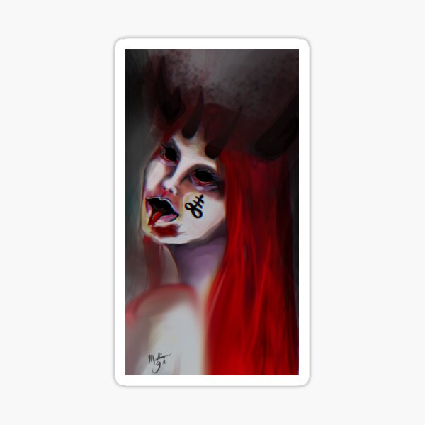 "succubus" Sticker for Sale by maddiegipaints | Redbubble