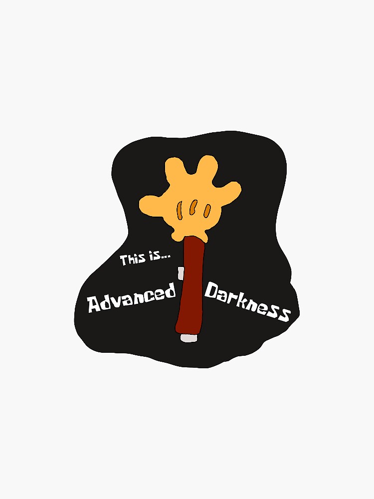 "SpongeBob Advanced Darkness Quote" Sticker for Sale by errm29 | Redbubble