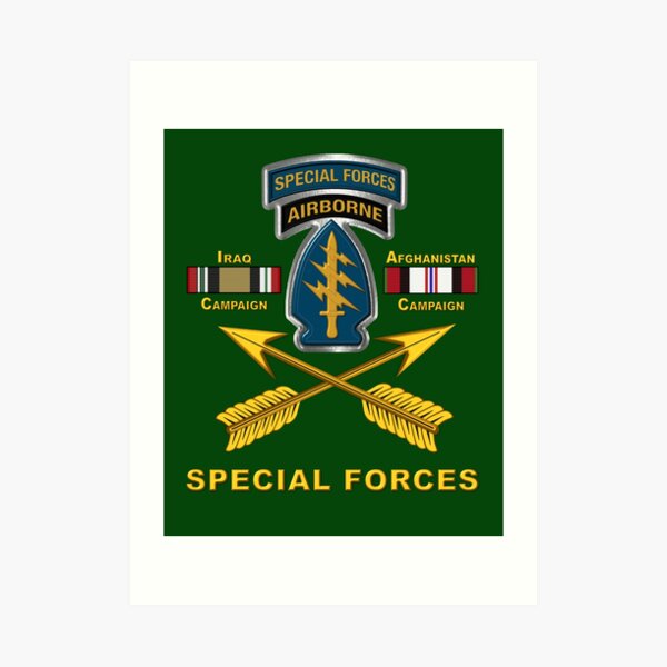 "Army Special Operations Iraq & Afghanistan Veteran" Art Print by ...