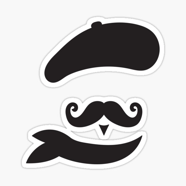 "Frenchman" Sticker for Sale by JuliaAjandi | Redbubble