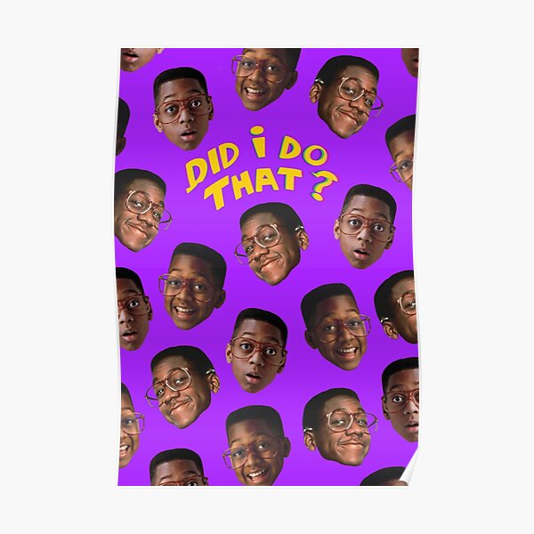"Urkel Heads Collage" Poster for Sale by izahd | Redbubble