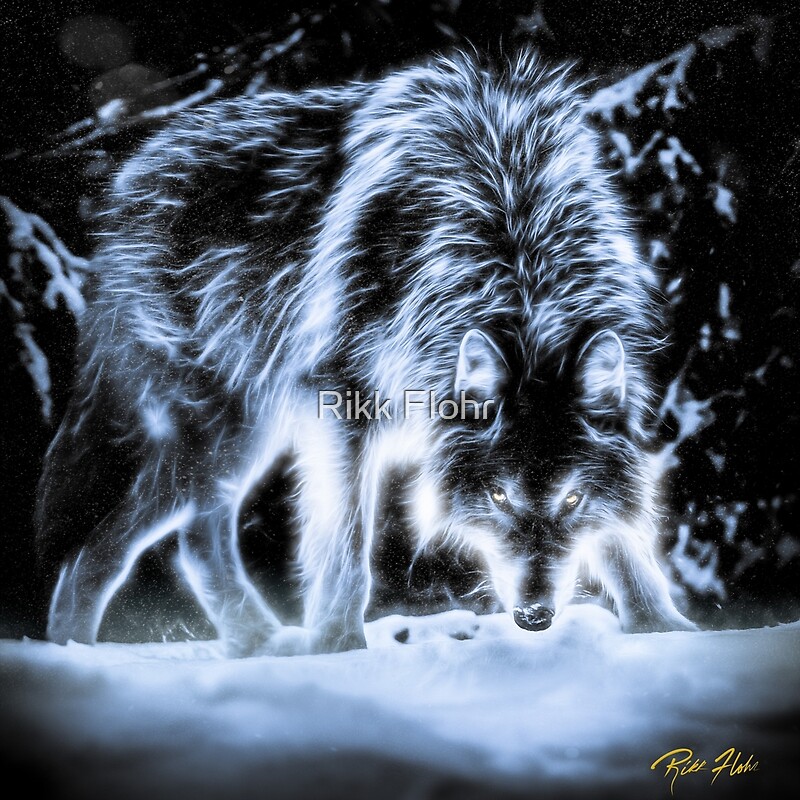 "Gloom Wolf" by Rikk Flohr | Redbubble