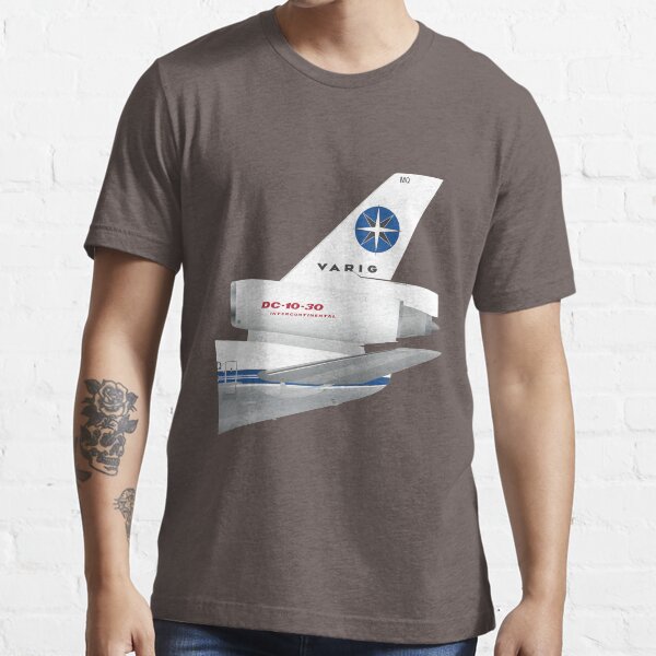 "Wings In Uniform - DC-10 - Varig Brasil 70s" T-shirt for Sale by ...