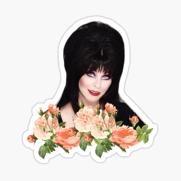 "Elvira aesthetic art" Sticker by Domiilustra | Redbubble