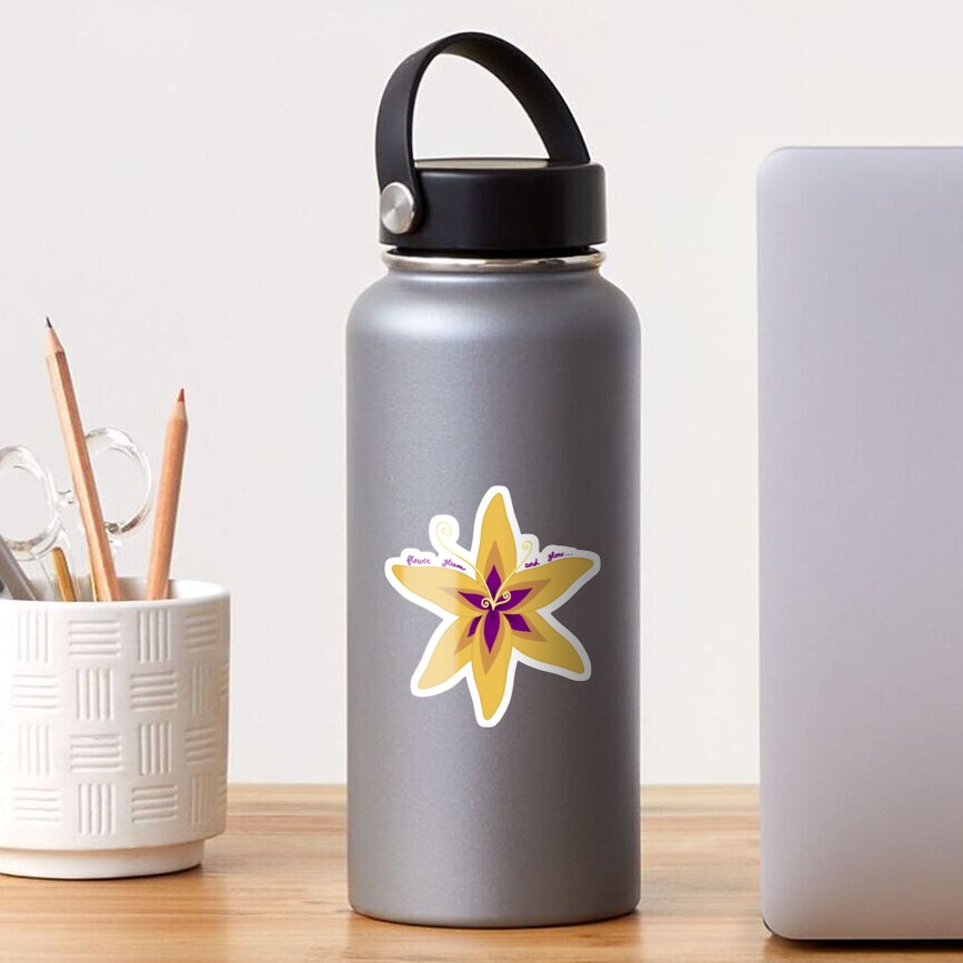 "Tangled Flower Sticker" Sticker for Sale by lizistrations | Redbubble