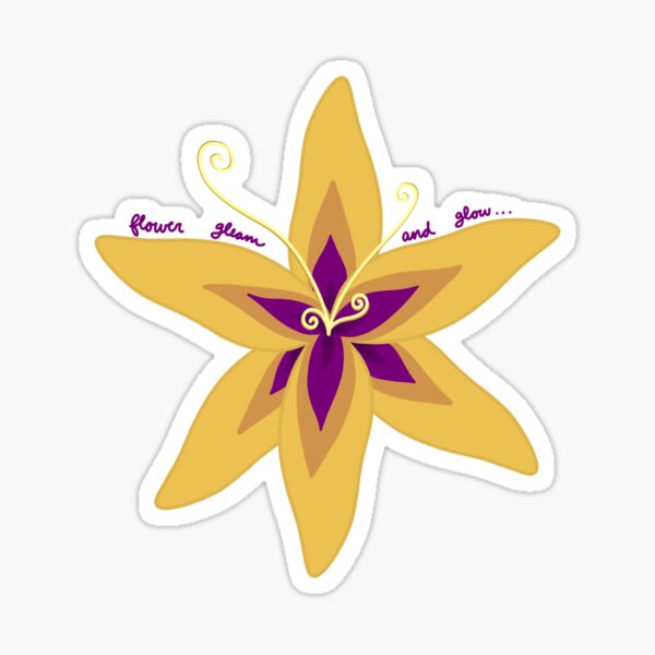 "Tangled Flower Sticker" Sticker for Sale by lizistrations | Redbubble