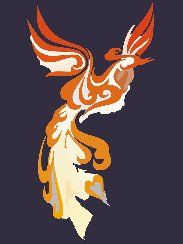 "Colorful Orange Flames of Phoenix" T-shirt for Sale by pdgraphics ...