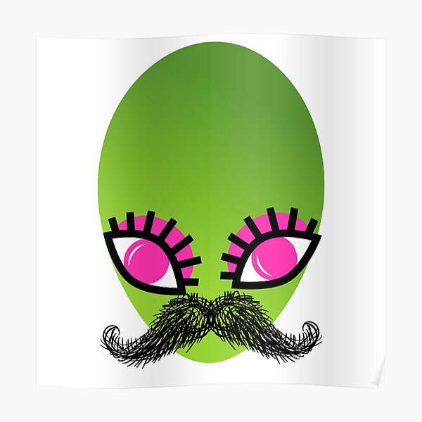 "Alien Pink Eye From Space Design" Poster by PinkEyeApparel | Redbubble