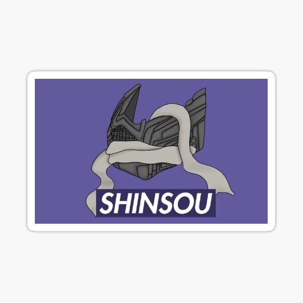 "SHINSOU Mask Logo" Sticker by PrinceCahn | Redbubble