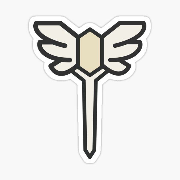 "FFXIV + MONHUN Inspired White Mage Weapon" Sticker for Sale by ...
