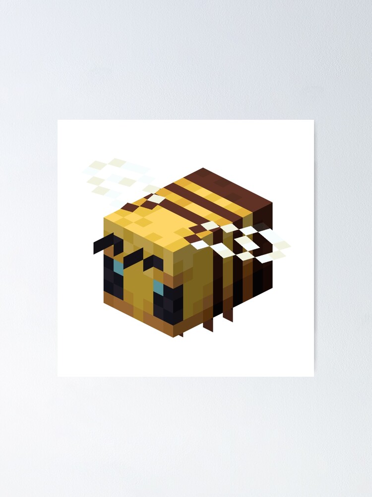"minecraft bee" Poster by gibbytherat | Redbubble