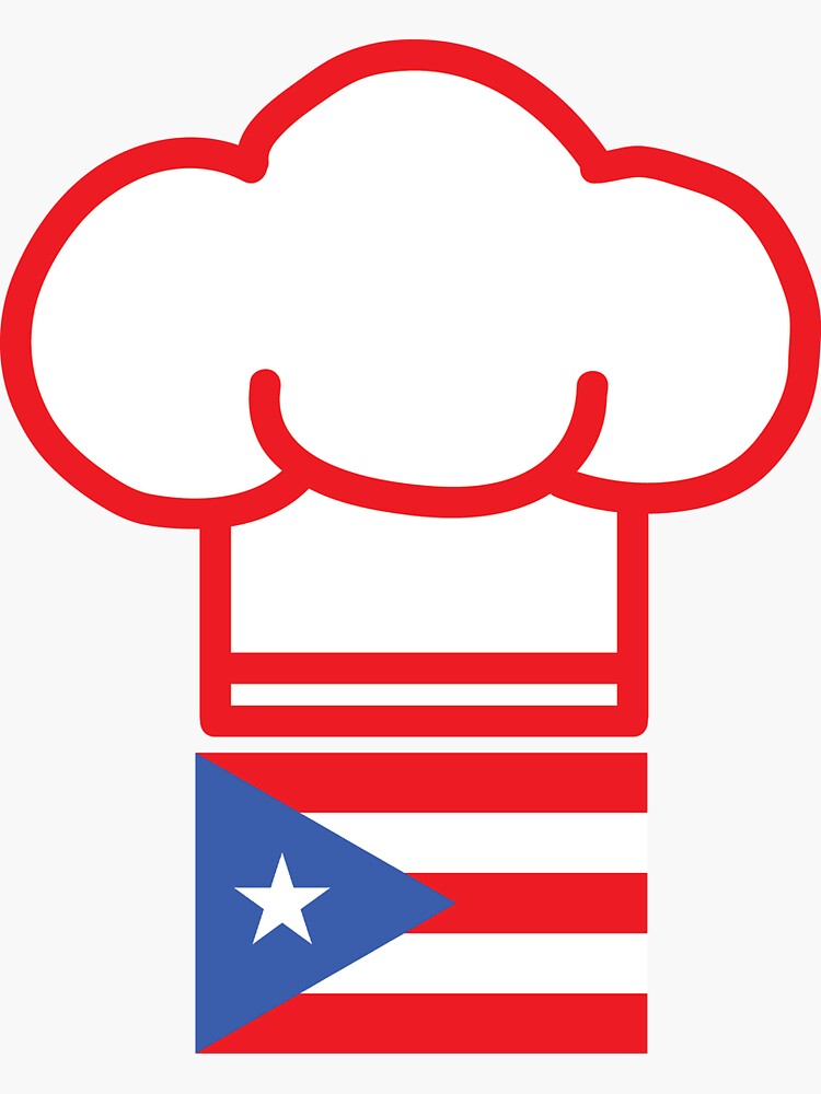 "Puerto Rican Chef" Sticker for Sale by UnicoDesigns1 | Redbubble