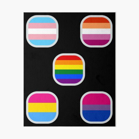 "Pride Flag Pack" Art Board Print for Sale by MixedBagMerch | Redbubble