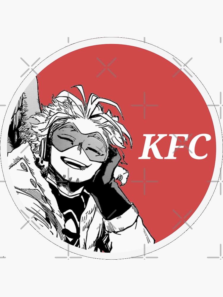 "My Hero Academia Hawks Keigo Fried Chicken" Sticker for Sale by ...