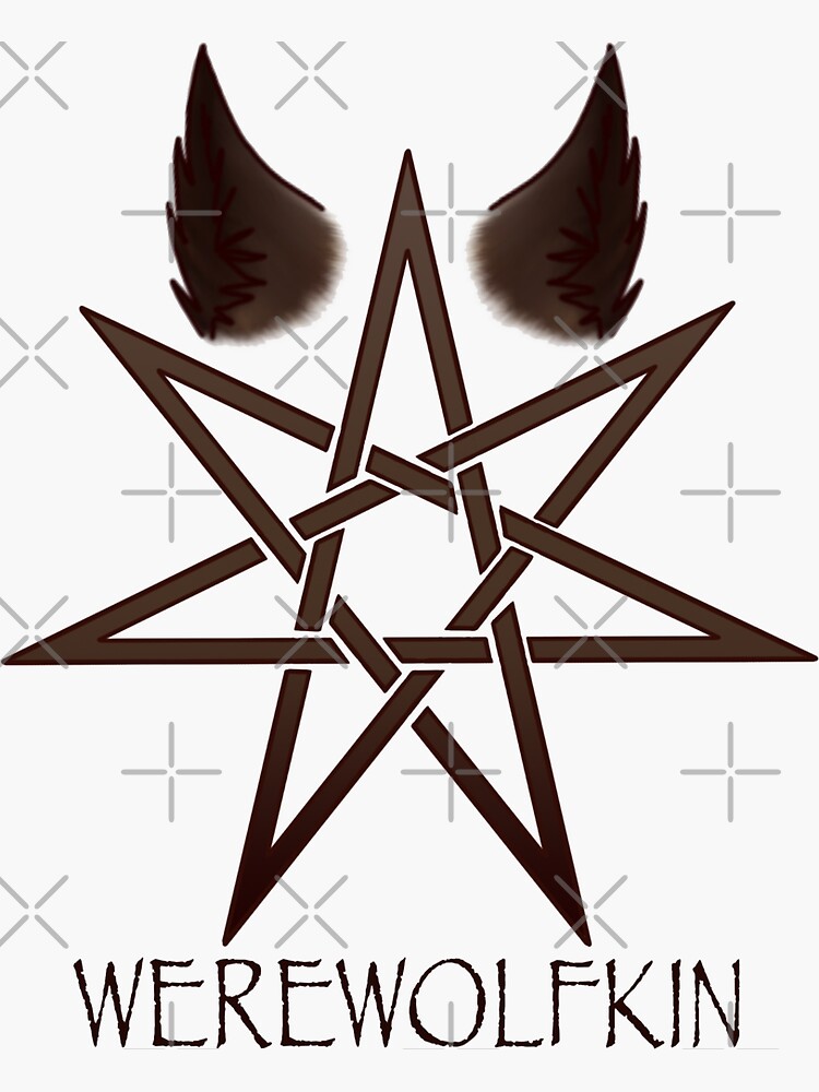 werewolfkin" otherkin symbol" Sticker for Sale by DraconicsDesign ...