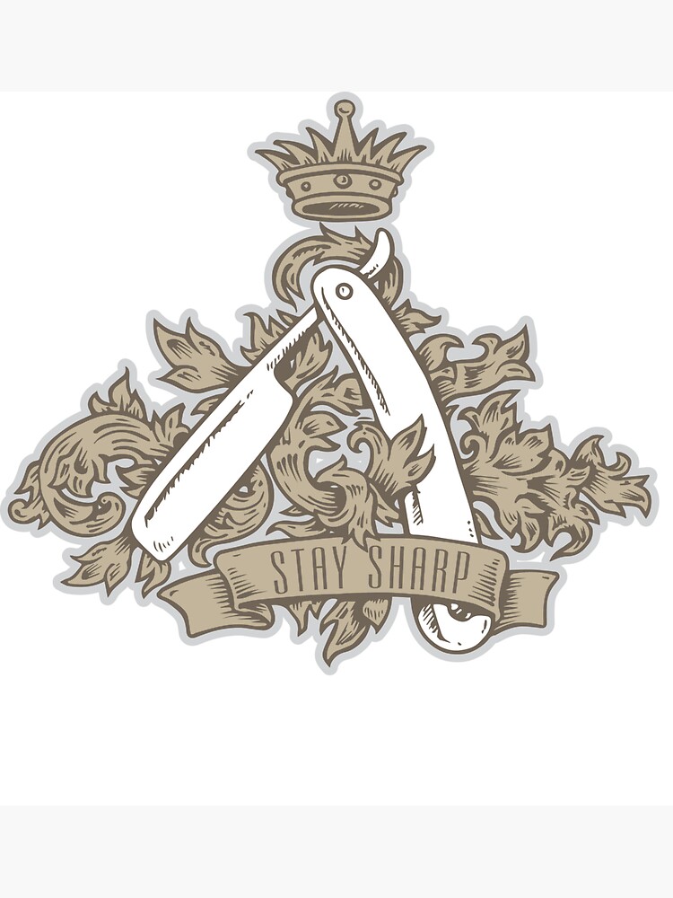 "Stay Sharp!" Sticker by artwork-a-go-go | Redbubble