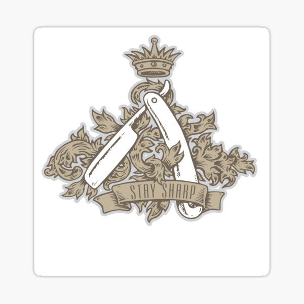 "Stay Sharp!" Sticker by artwork-a-go-go | Redbubble