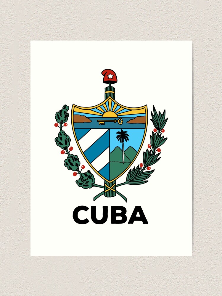 Lámina artística «Escudo de Cuba Símbolo Nacional Escudo de Cuba» de ...