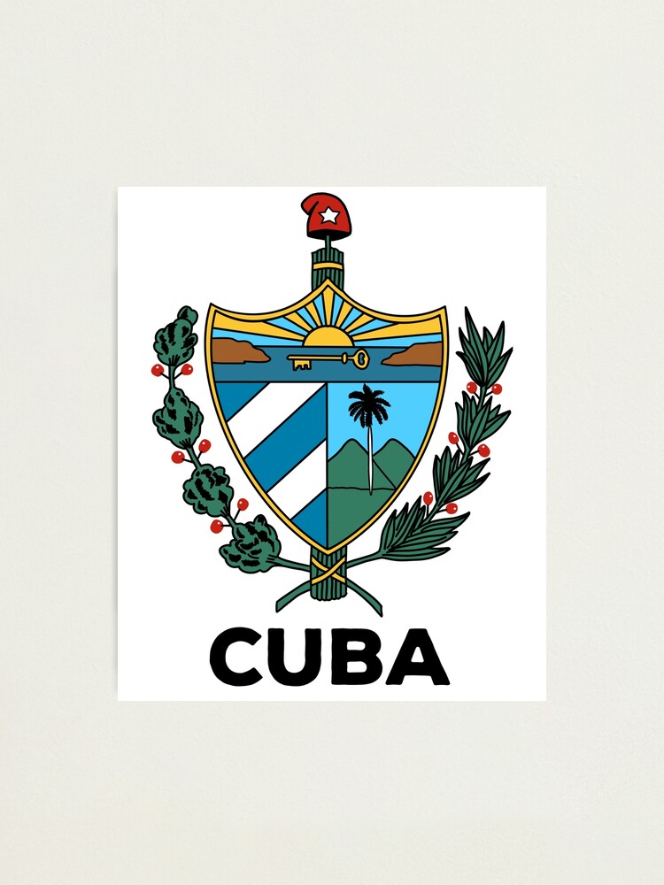 Lámina fotográfica «Escudo de Cuba Símbolo Nacional Escudo de Cuba» de ...