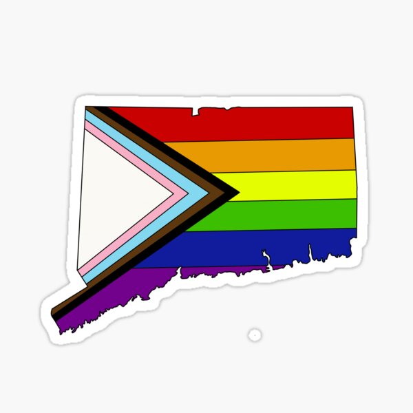 "Connecticut progress pride flag " Sticker for Sale by TheUndeadDesign ...