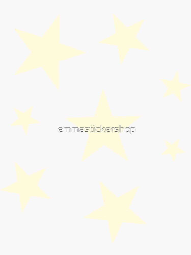 "yellow star sticker pack" Sticker for Sale by emmastickershop | Redbubble