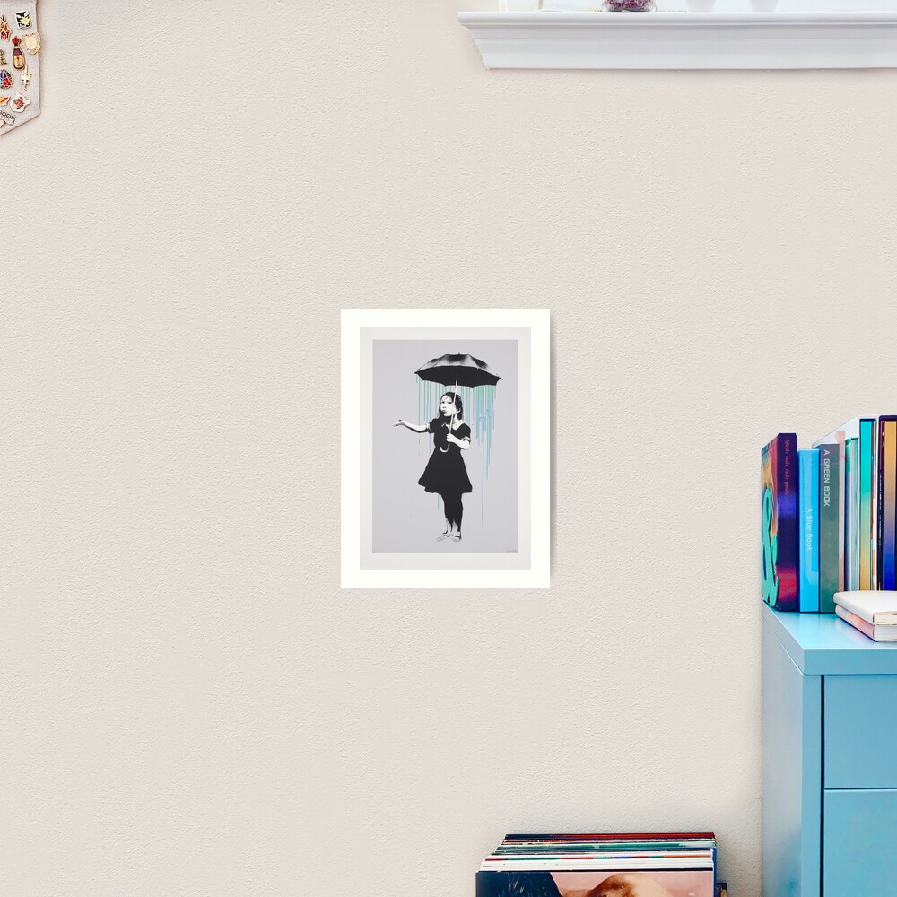 "Banksy Umbrella Girl With Rain New Orleans " Poster for Sale by WE-ARE ...